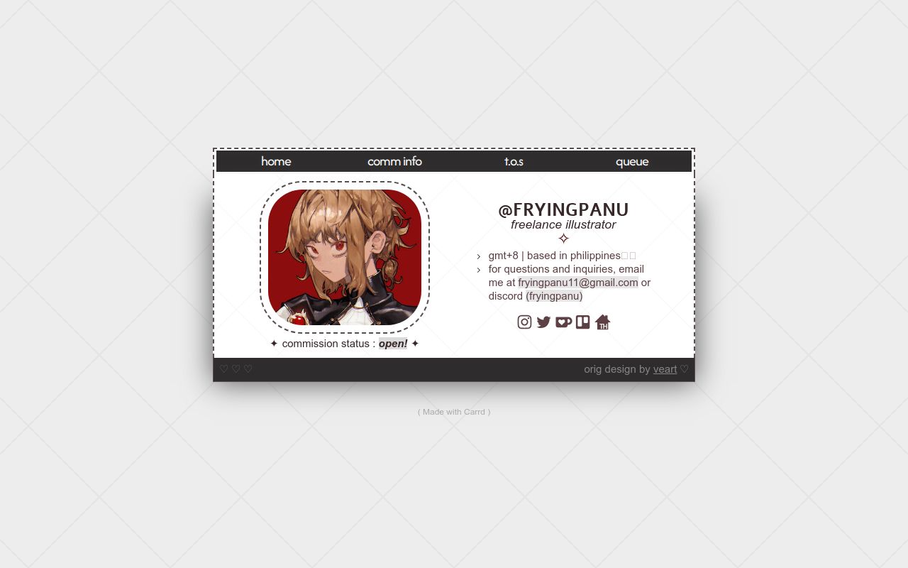 FRYINGPANU’S COMMISSIONS